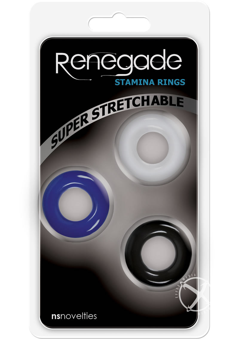 Renegade Stamina Rings Penis Rings (Set of 3) - Assorted Colors ...