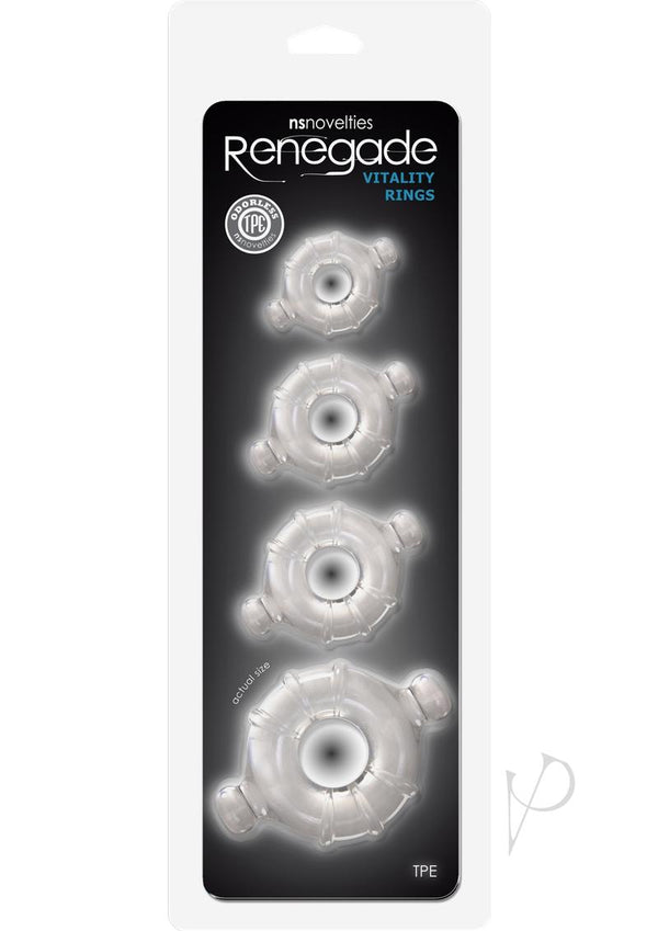 Renegade Vitality Penis Ring Kit (4 Per Set) – pelvictech